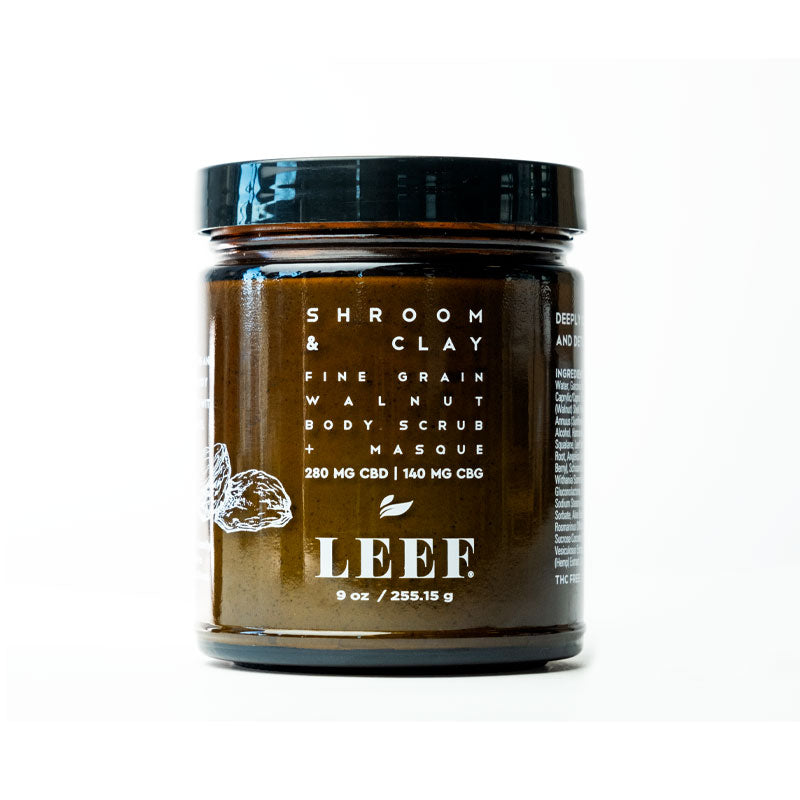 Mushroom & Clay / CBD + CBG Body Scrub Masque – LEEF